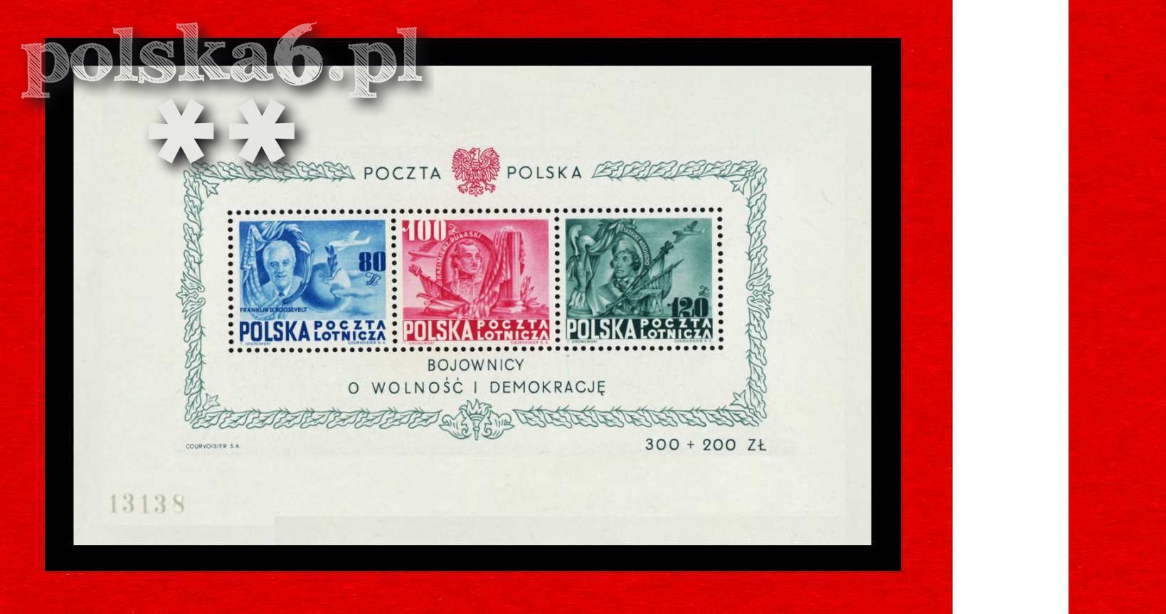 Znaczki Polska6.pl - Sklep filatelistyczny